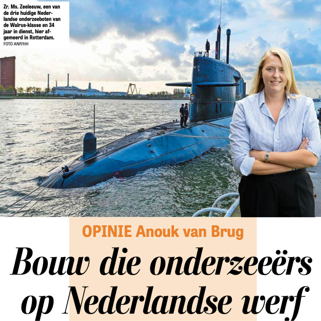 Kandidaat Europarlementariër Anouk van Brug: Bouw die onderzeeërs op ...